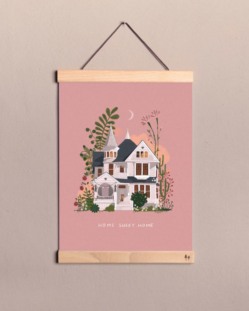 Poster Wanddeko »Home« - einhausamwald.de